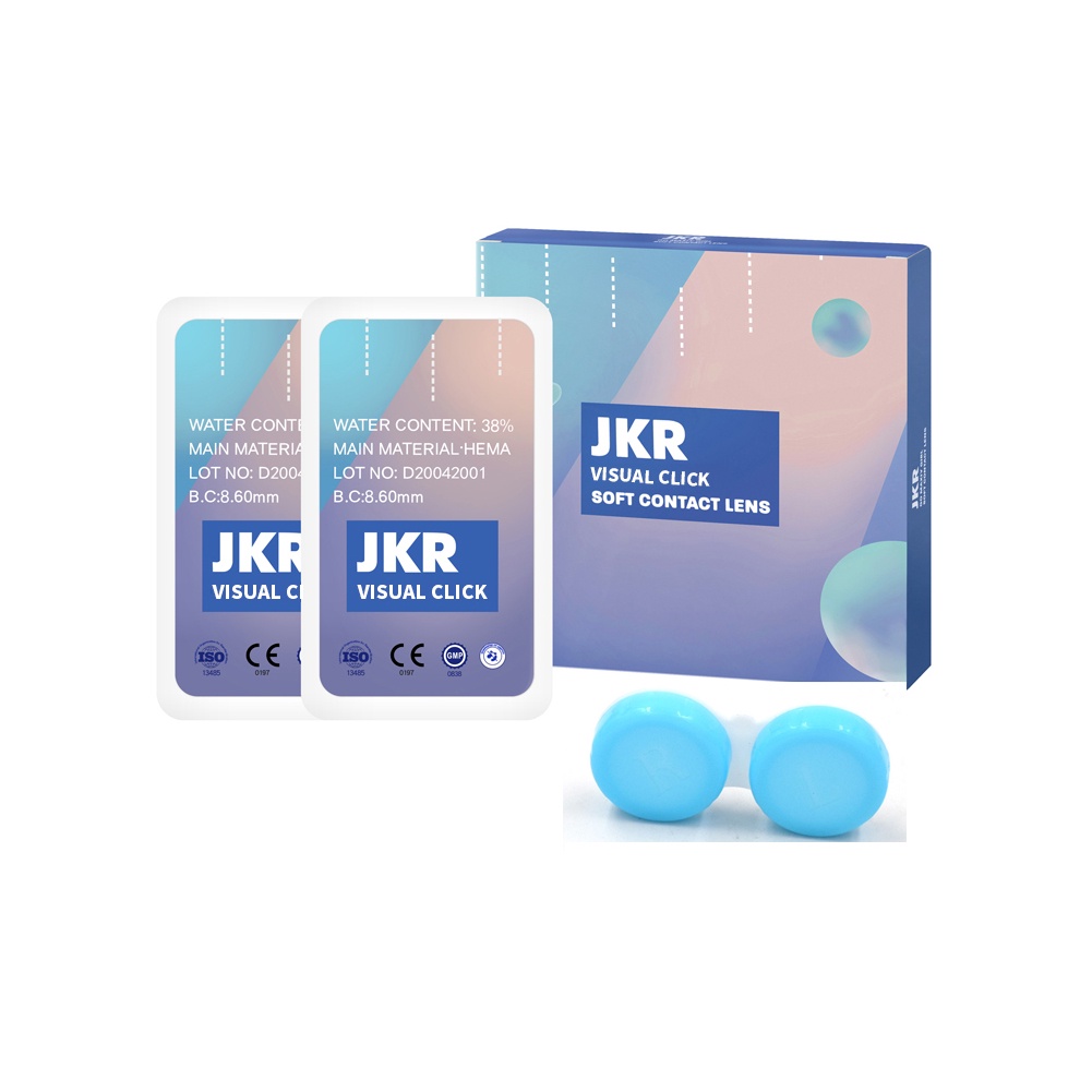 Visual Click Transparent Contact Lens Clear lenses Diopter Vision ...