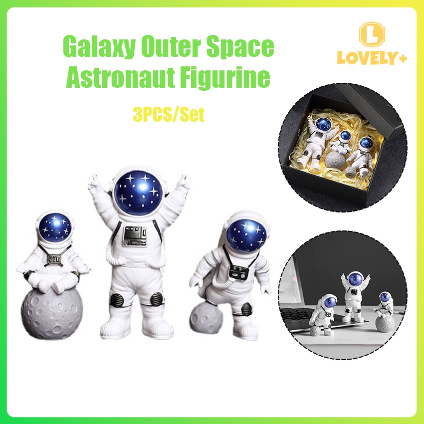 3Pcs/Set Resin Space Astronaut Figurine Astronaut ModelToy Home Living ...