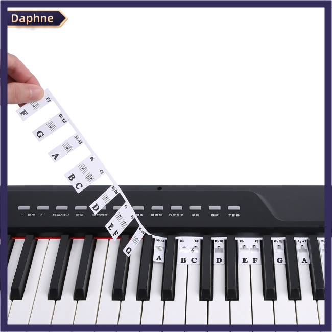 Daphne Piano Keyboard Note Labels 88 Keys / 61 Keys Removable Piano ...