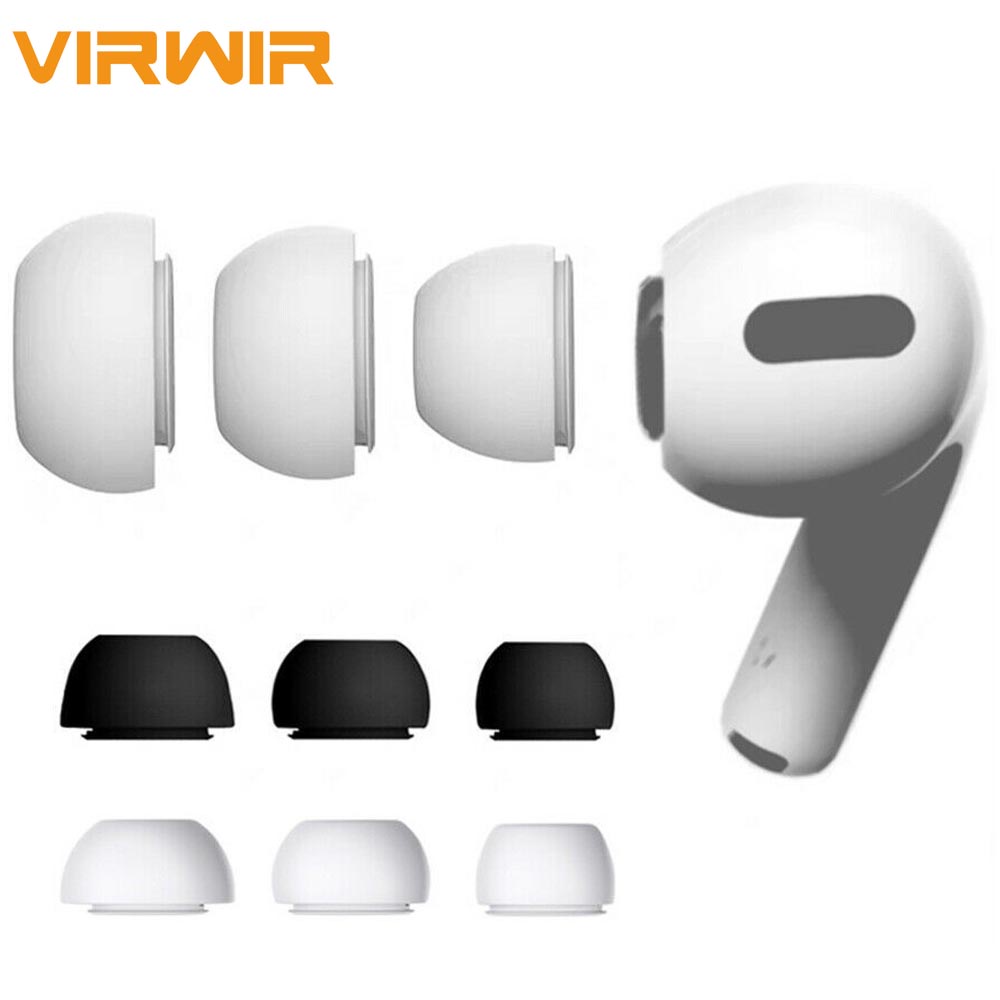 Virwir Rubber Eartips For Apple Airpods Pro buds Replacement Soft ...