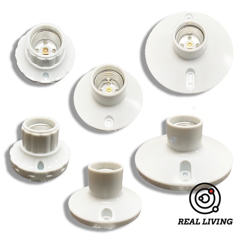 E27 Ceiling Receptacle Light Bulb Socket Standard Sizes (2-3/4") (3-1/4 ...