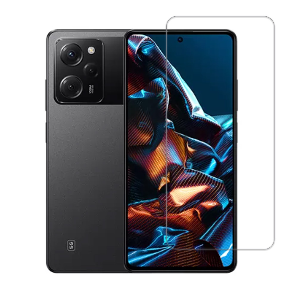 EBUY POCO X5 Pro 5G Tempered Glass Screen Protector (No Punch Hole ...