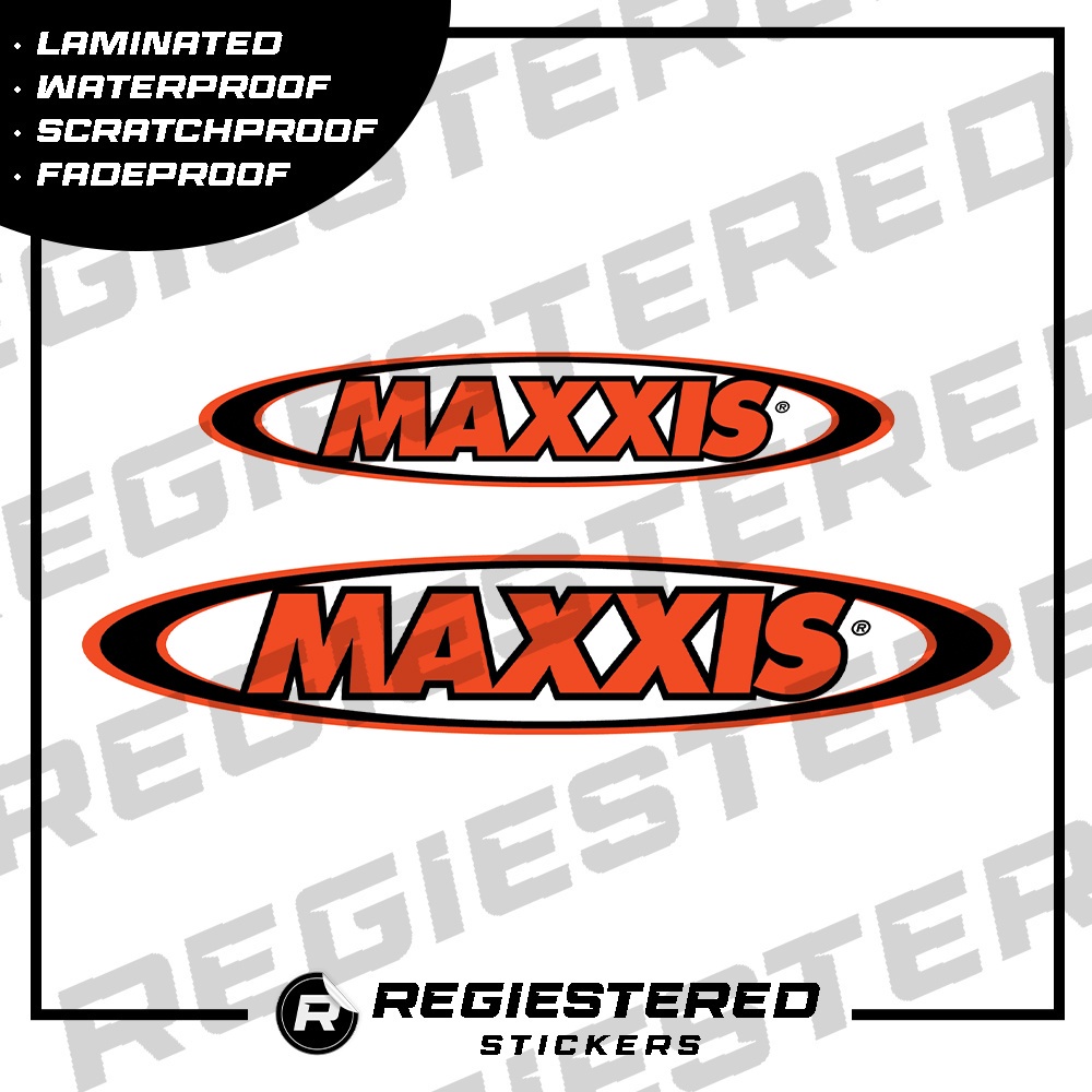 Maxxis Sticker Waterproof Laminated Outdoor Indoor | Shopee Philippines