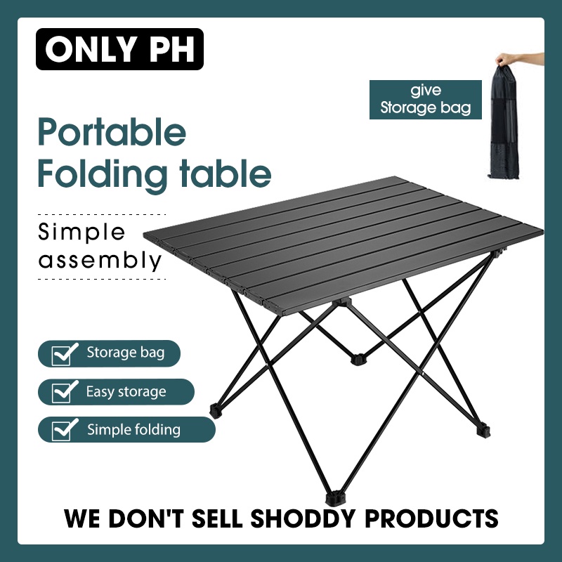 ONLY PH Folding Camping Table Barbecue Picnic Outdoor Portable High ...