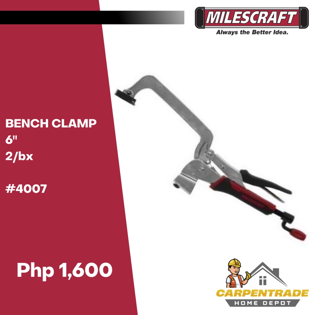 MILESCRAFT Bench Clamp 6" 4007 | Shopee Philippines