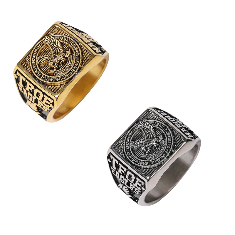 Pure Stainless Steel Jewelry Mabuhay Agila TFOE Ring Size 6-13 | Shopee ...