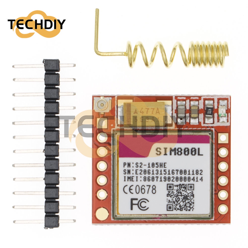 SIM800L GPRS GSM Module MicroSIM Card Core BOard Quad-band TTL Serial ...