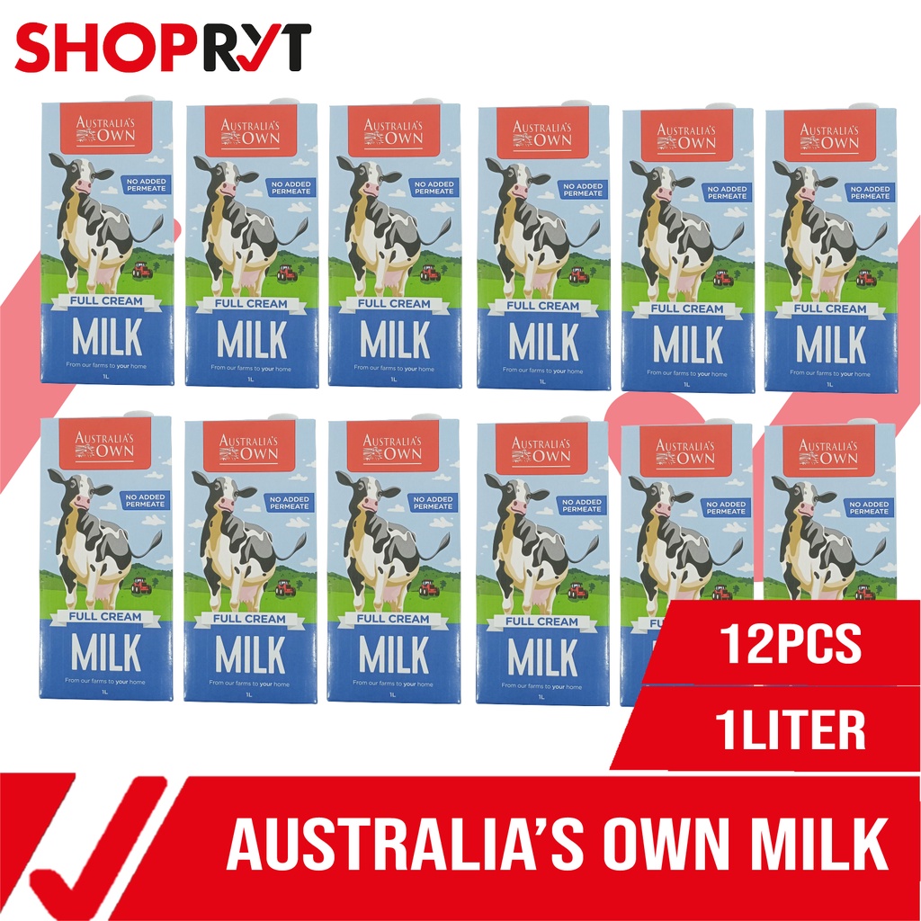 Australia's Own Full Cream Dairy Milk 1L 12pcs | Shopee Philippines