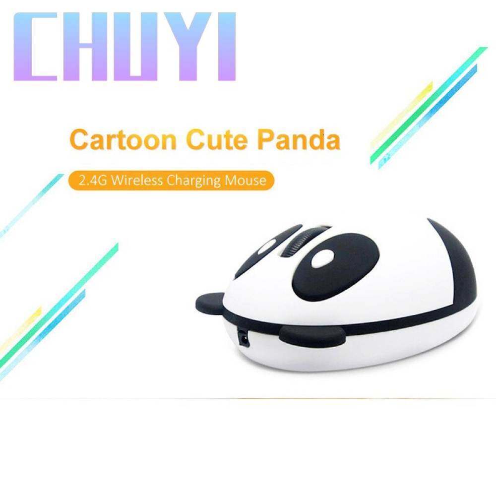 Wireless Cartoon Cute Panda Mouse Mini Rechargeable 3D Portable Mice ...