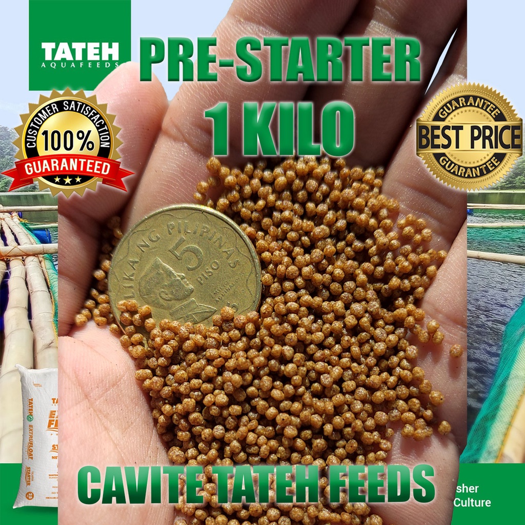pre starter Floating TATEH Aquafeeds 1KG Tilapia, Hito, Bangus, Koi ...