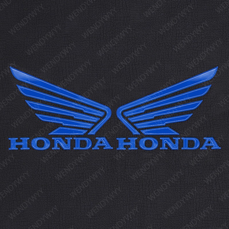 2pcs 1set Left and Right Honda Wings Logo 3D Emblem Chrome Red Black ...