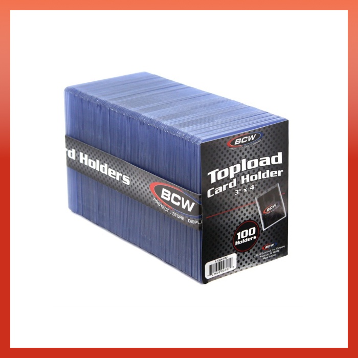 BCW 3x4 Toploader Card Holder - Standard (100 pieces) | Shopee Philippines