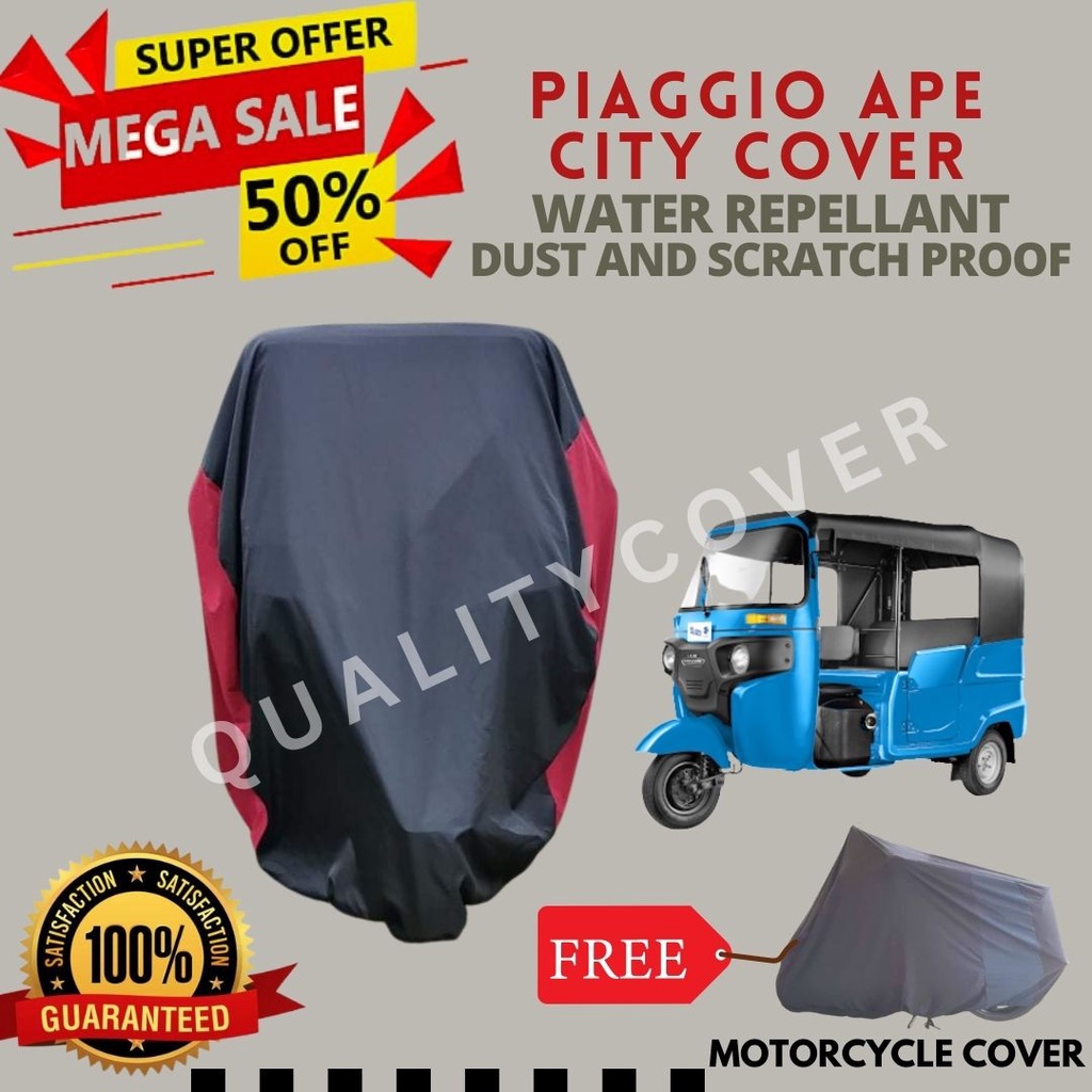 PIAGGIO APE CITY ALL TYPES UNIVERSAL FULL COVER HIGH QUALITY (WATER ...
