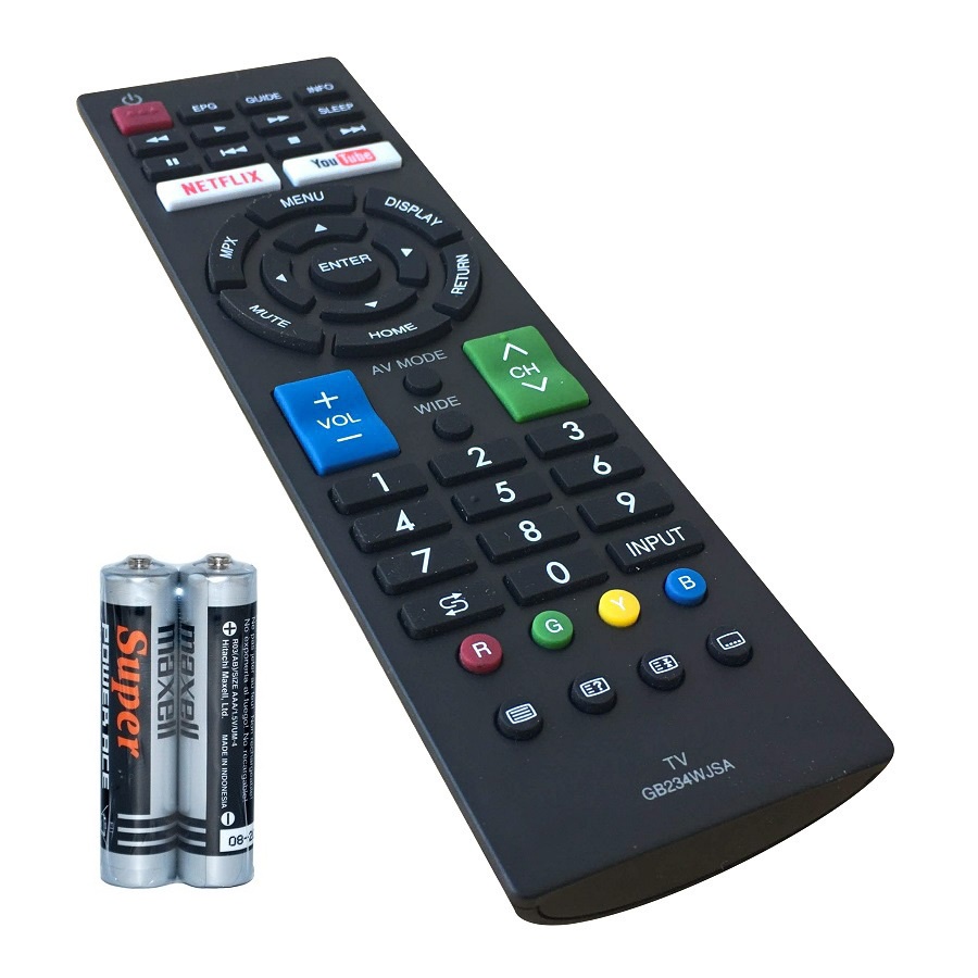 Sharp gb234wjsa Smart TV Remote Control (with aaa maxell Battery ...