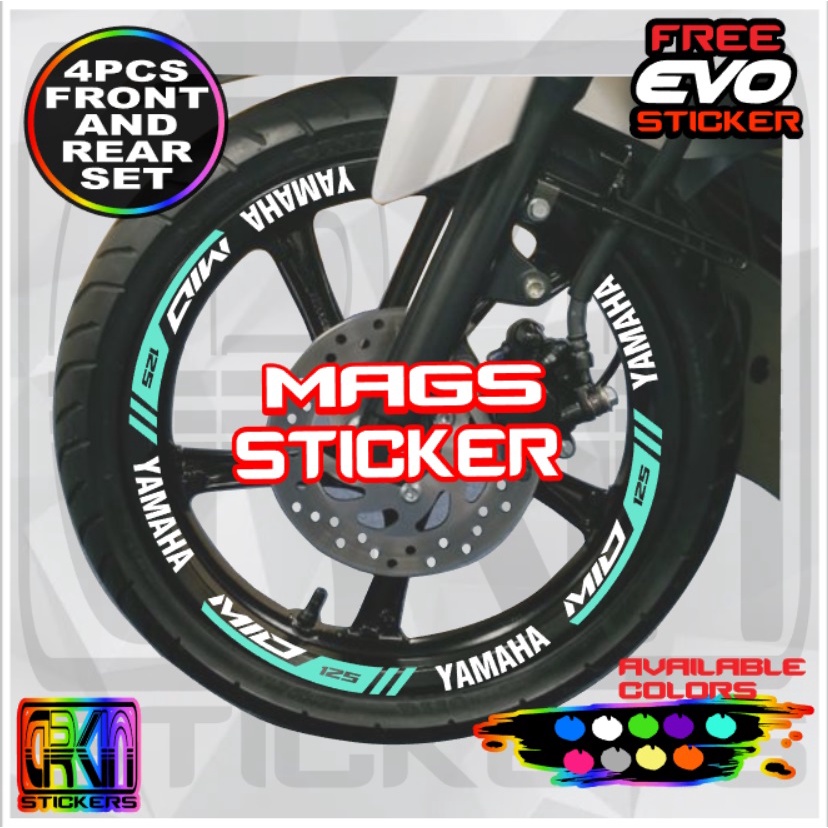 mio 125 mags sticker set front and rear | Shopee Philippines
