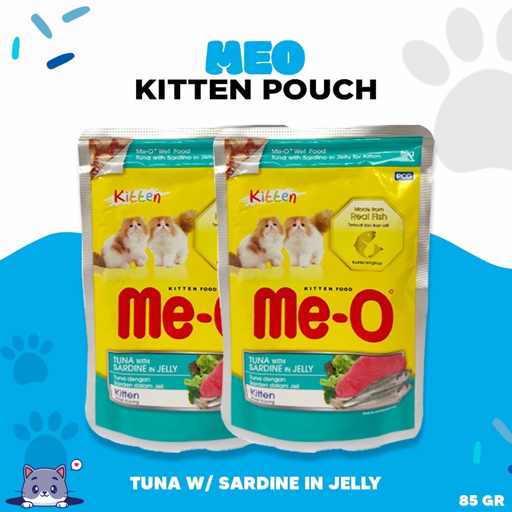 Meo POUCH KITTEN TUNA SARDINE KITTEN - Wet Cat Food | Shopee Philippines