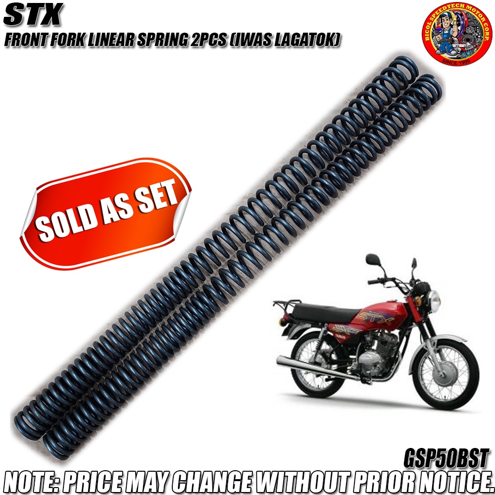 STX FRONT FORK LINEAR SPRING 2PCS SET (IWAS LAGATOK) (GSP50BST ...