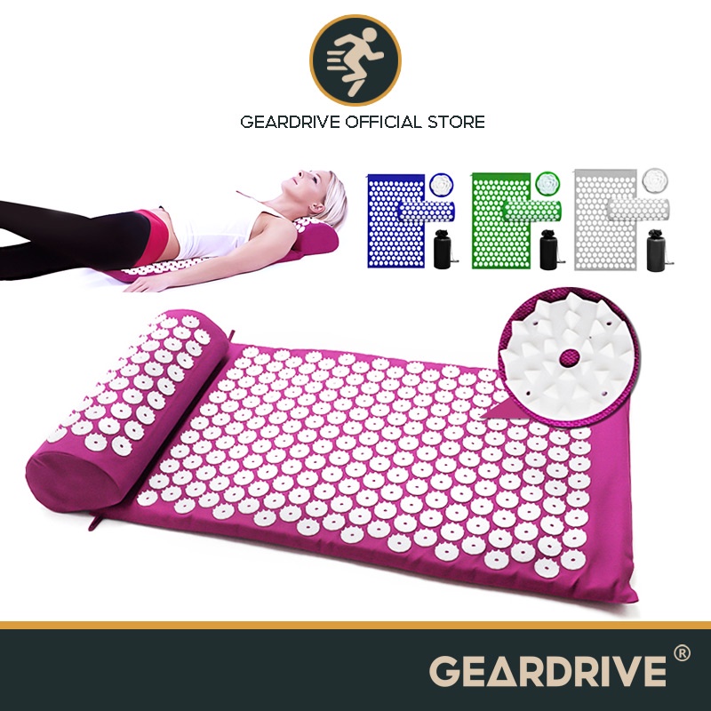 GEARDRIVE Massager Cushion Massage Yoga Mat Acupressure Relieve Stress ...