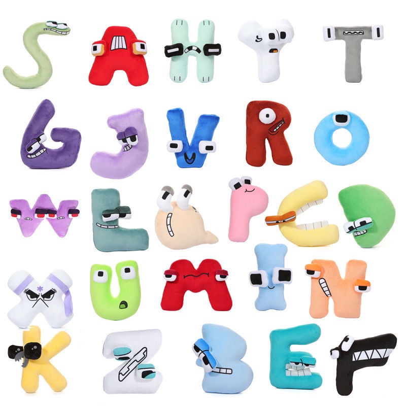 Alphabet Lore Letter Legend Plush Pillow Doll Educational Doll Gift ...