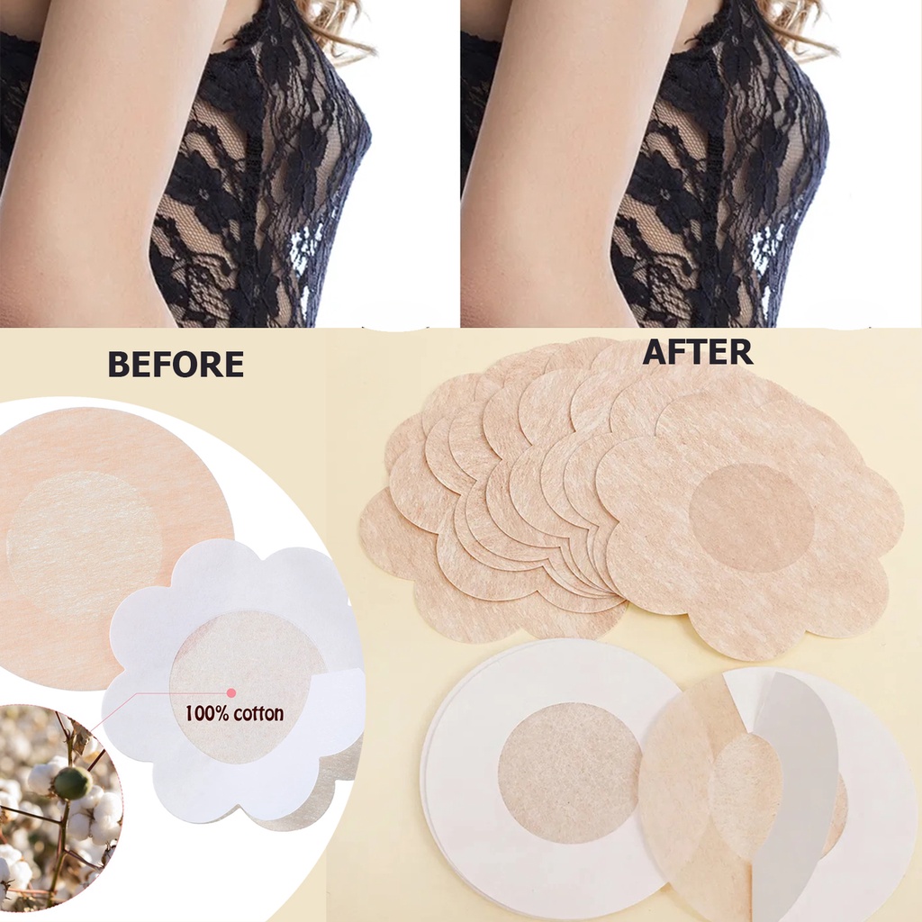 40 PCS Women's Invisible Breast Lift Tape Bra Sticker Nipple Covers ...