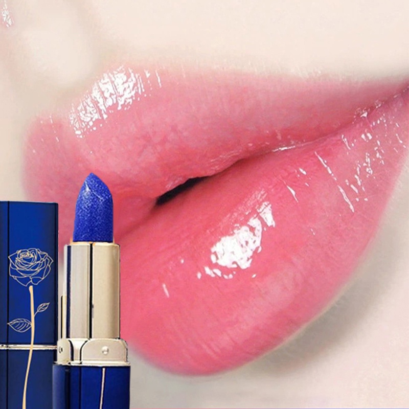 Blue Rose Lipstick Temperature Color Changing Lip Moisturizing Balm ...