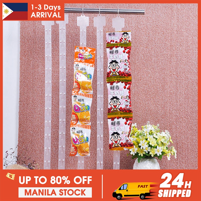 Plastic Merchandise Clear Display Hook Strips With Clips supermarket ...