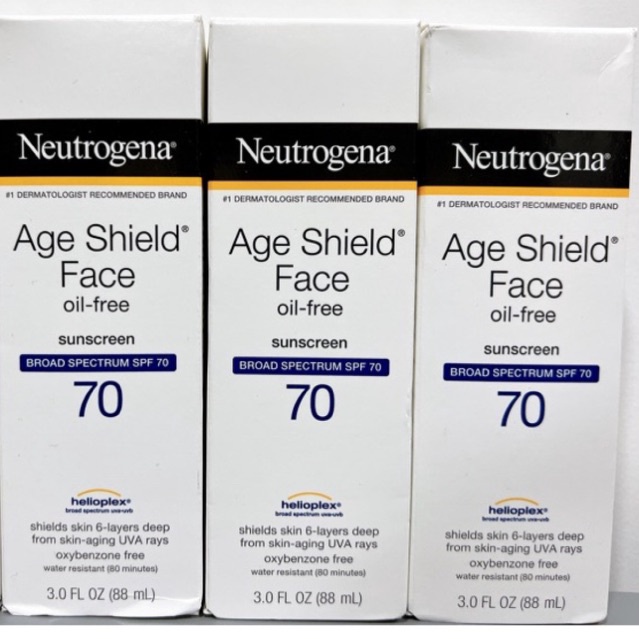 Neutrogena Age Shield SPF70 Sunscreen Prevents Aging | Shopee Philippines