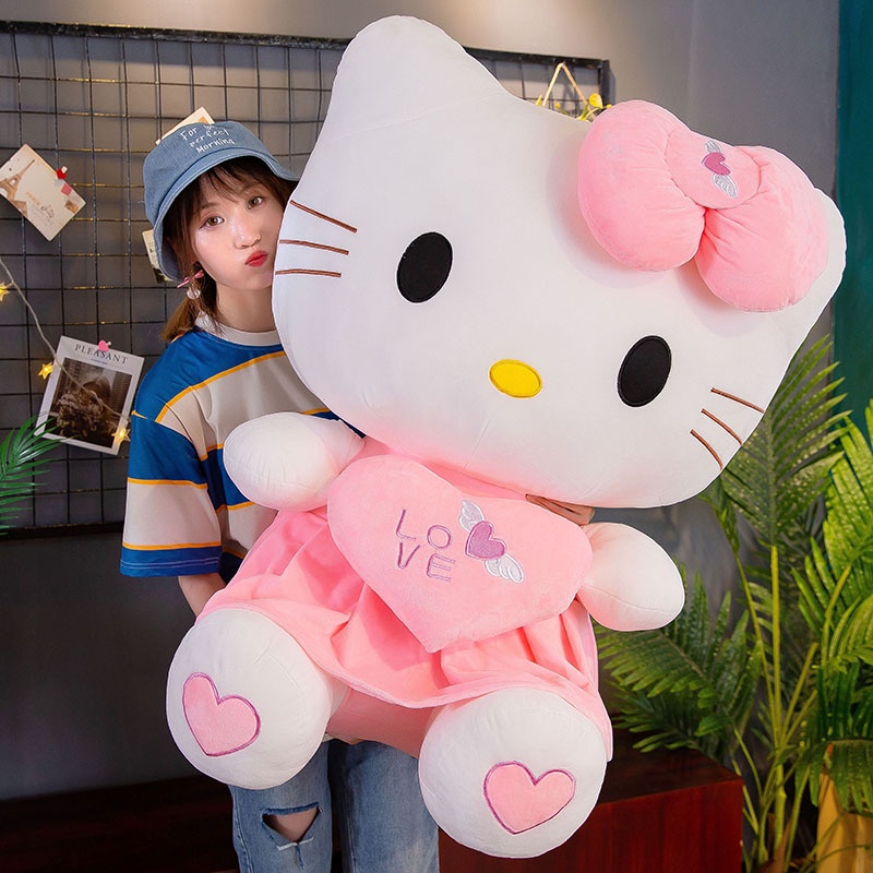 Hello Kitty Plus Doll Sanrio Toys Pink Kitty Cat Cartoon Kids Girl ...