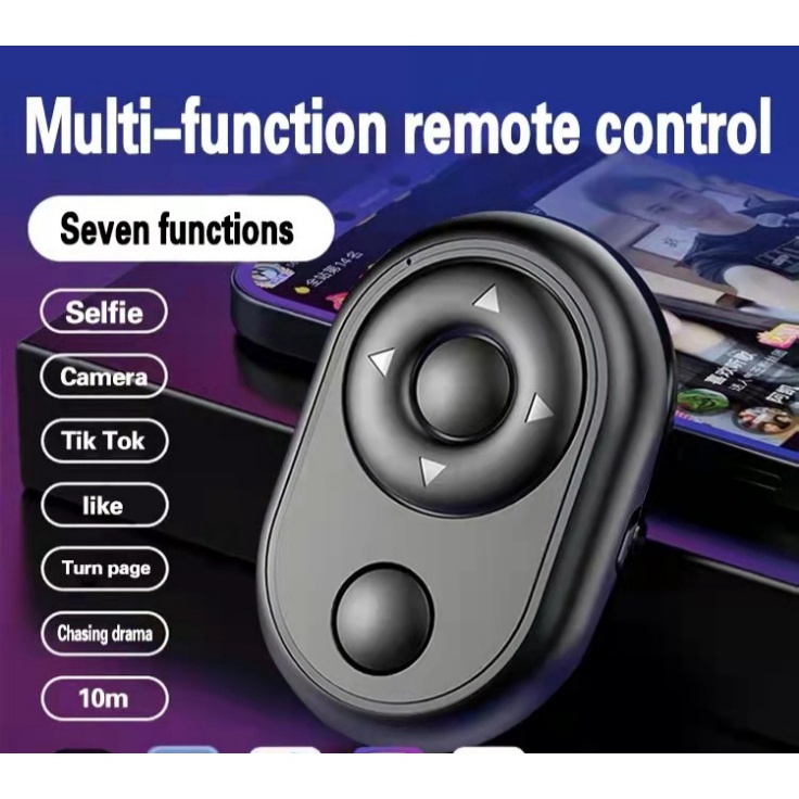 Mini Wireless Bluetooth-compatible Remote Shutter Controller Button Self-timer Camera Stick ...