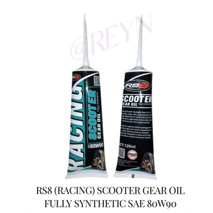 RS8 (RACING) SCOOTER GEAR OIL FULLY SYNTHETIC SAE 80W90 | Shopee ...