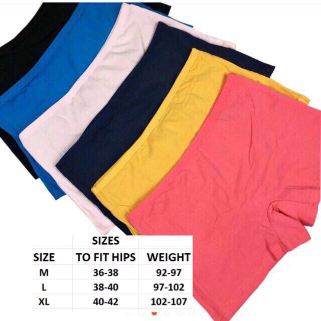 BEMY women's plain boyleg panty cotton boxer/ 6pcs | Shopee Philippines