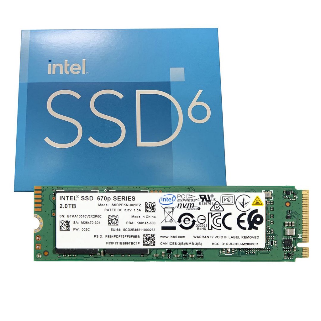 Intel 670p 2TB PCIe 3.0 NVMe M.2 2280 SSD - Read: 3500MB/s ...