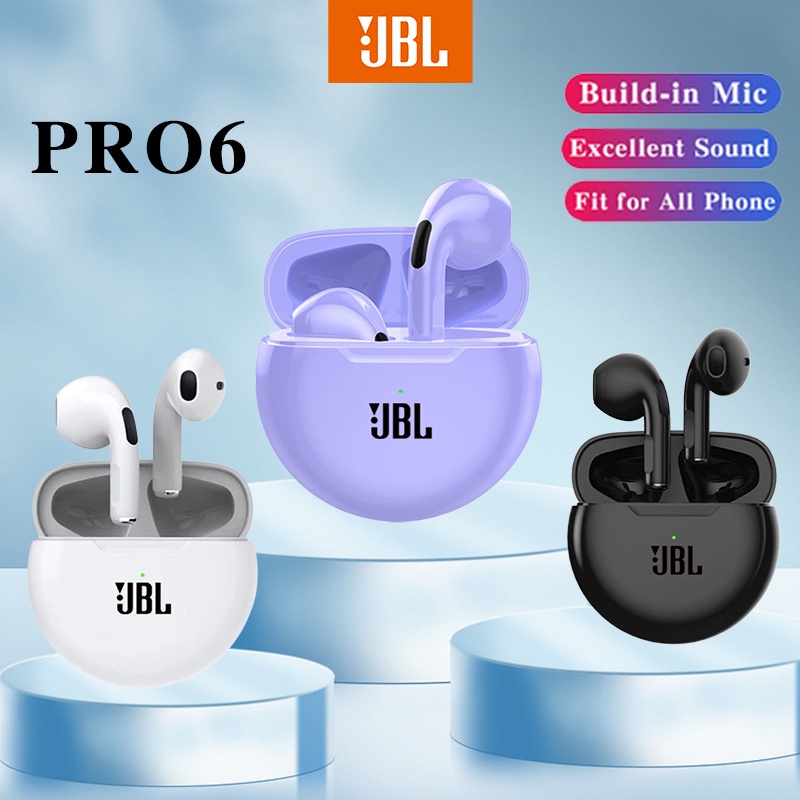 Pro6 TWS Bluetooth Earbuds Wireless Bluetooth Headphones Touch Control ...