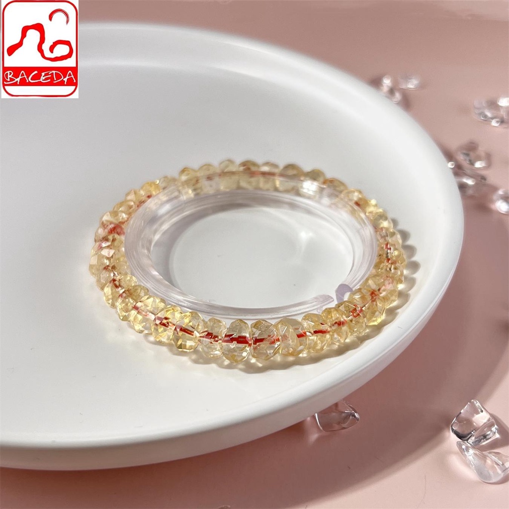 Baceda Citrine bracelet faceted freeform design With certificate and ...
