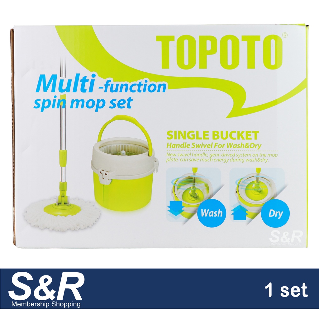 Topoto Multi-Function Spin Mop 1 set | Shopee Philippines