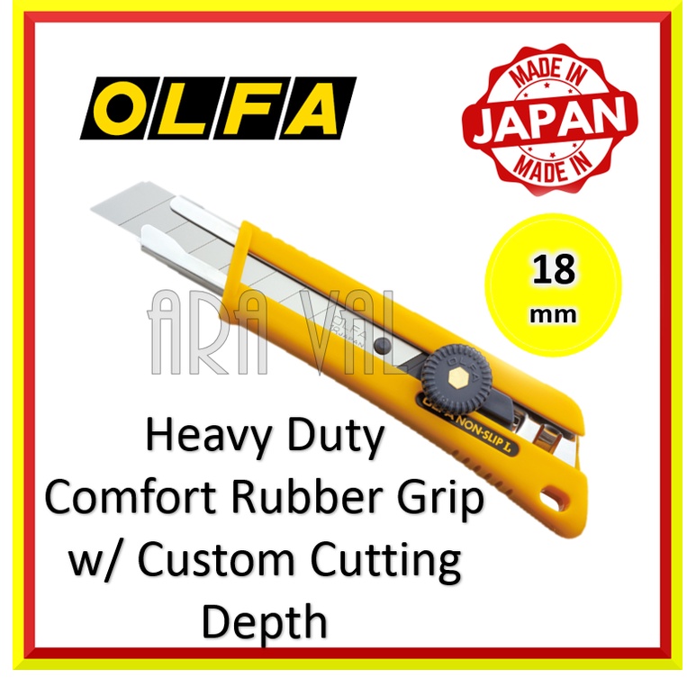 Olfa Heavy Duty Cutter NOL-1 Multi-Purpose Comfort Rubber Grip Precision Made in Japan | Shopee ...
