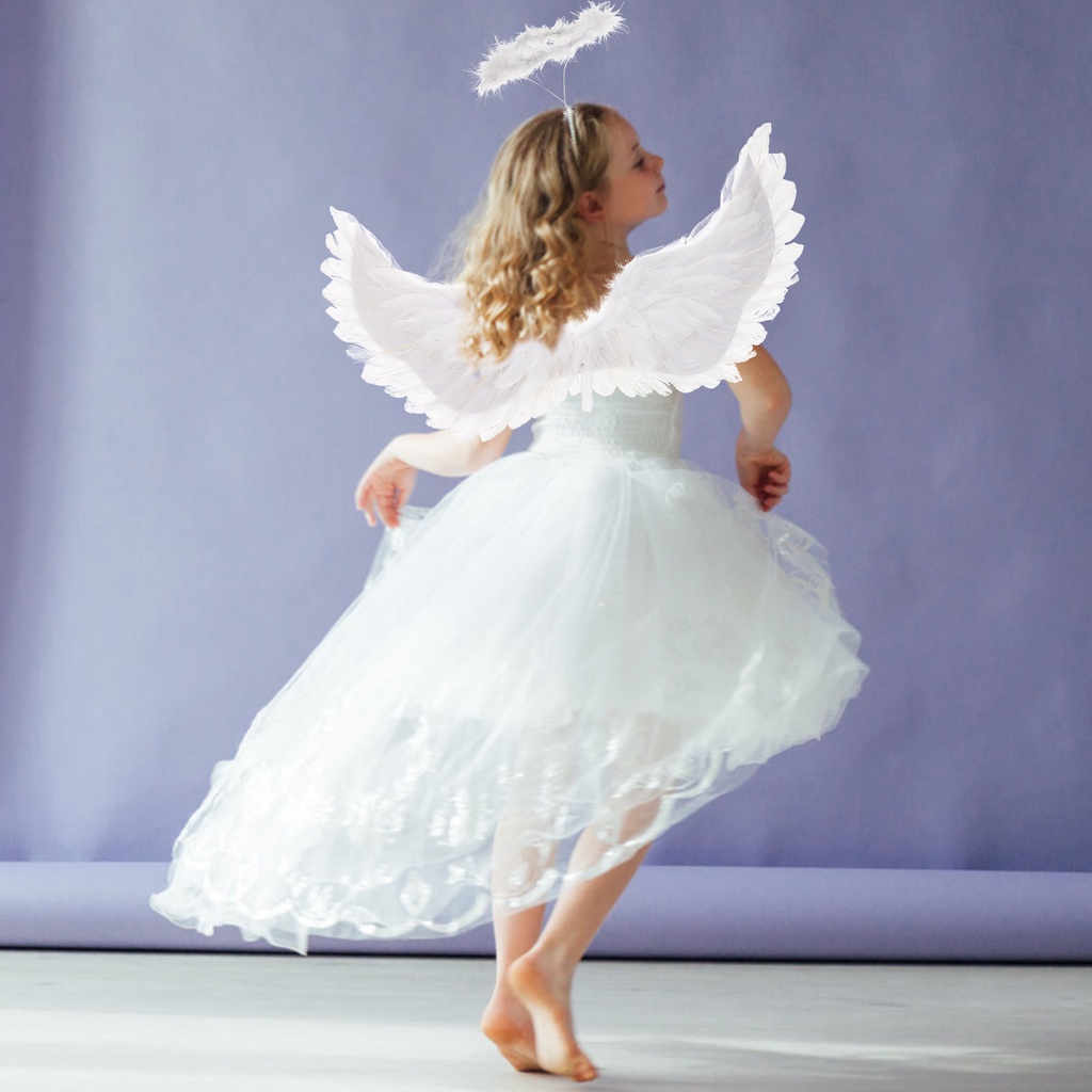 [READY STOCK] Angel Wings Cosplay Costume Feathered Angels Party ...