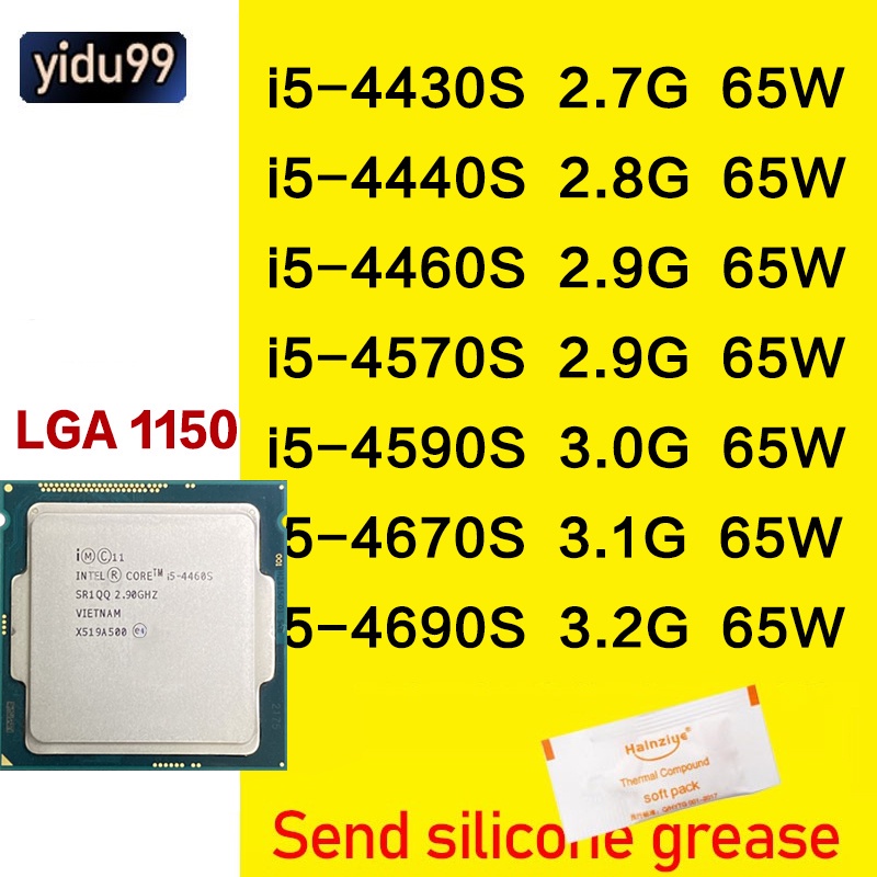 Intel Core i5 4430S 4440S 4460S i5 4570S i5 4590S 4670S I5 4690S CPU ...