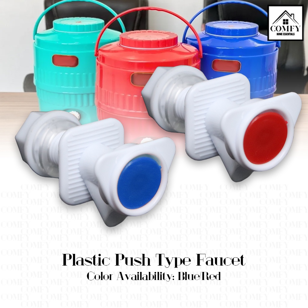 Drinking Water Jug PVC Plastic Plastic Faucet Push Type Gallon ...