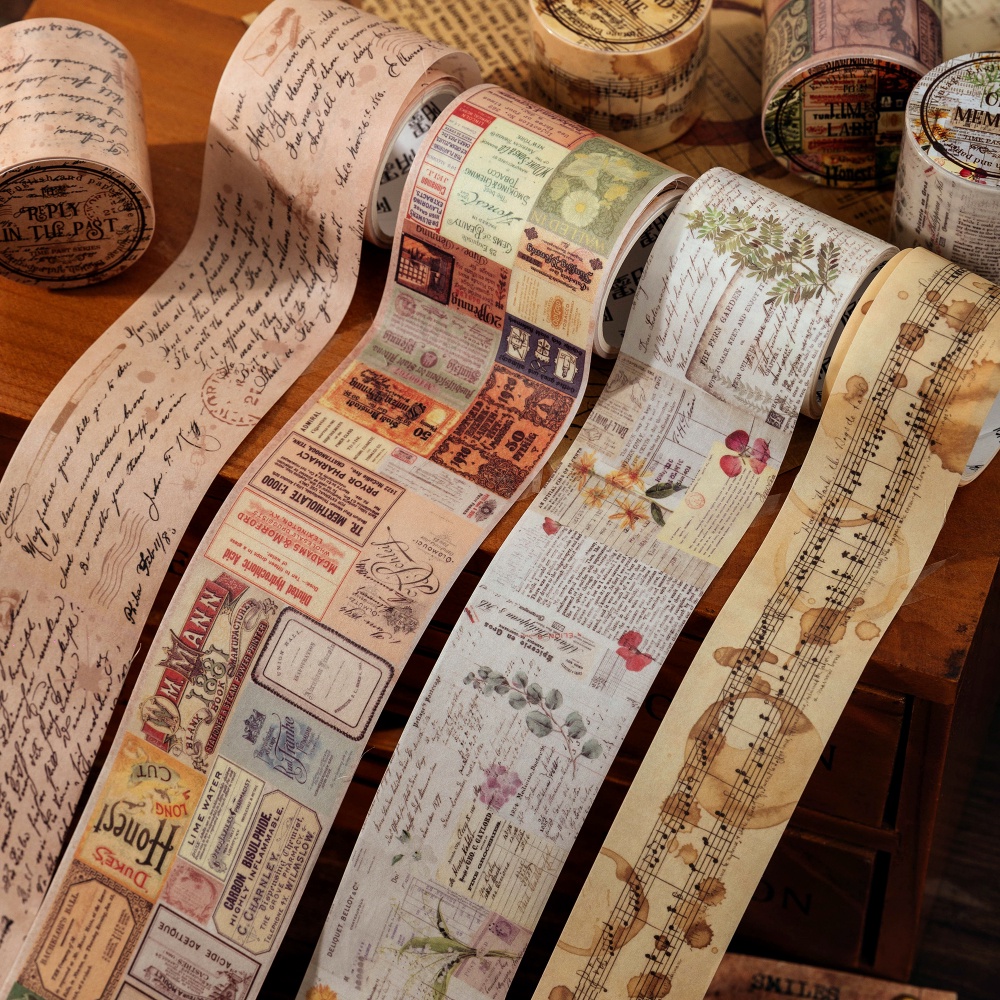 Journamm 30mm/40mm/50mm*2m Vintage Washi Tapes 35cm Cycle DIY ...