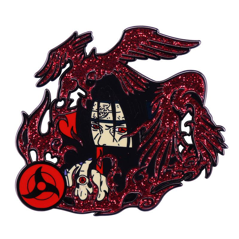 Naruto Anime Merchandise Badge Uchiha Itachi Reincarnation Eye Pin ...