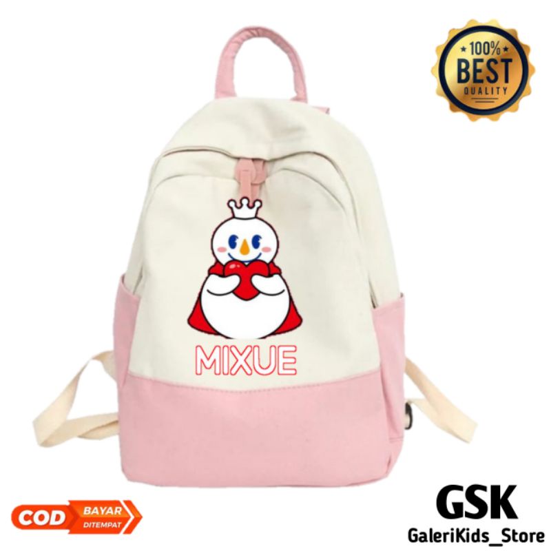 Mixue Children's School Bag (Can Use Your Name) | Shopee Philippines