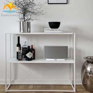 Iron Console Table Long Display Table White/Black Table Porch Decor ...