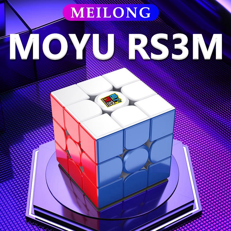 Newest2024 Germany Moyu RS3M Magnetic 3x3x3 Rubik's Cube RS3 M Magic Cube Moyu Cube Educational ...