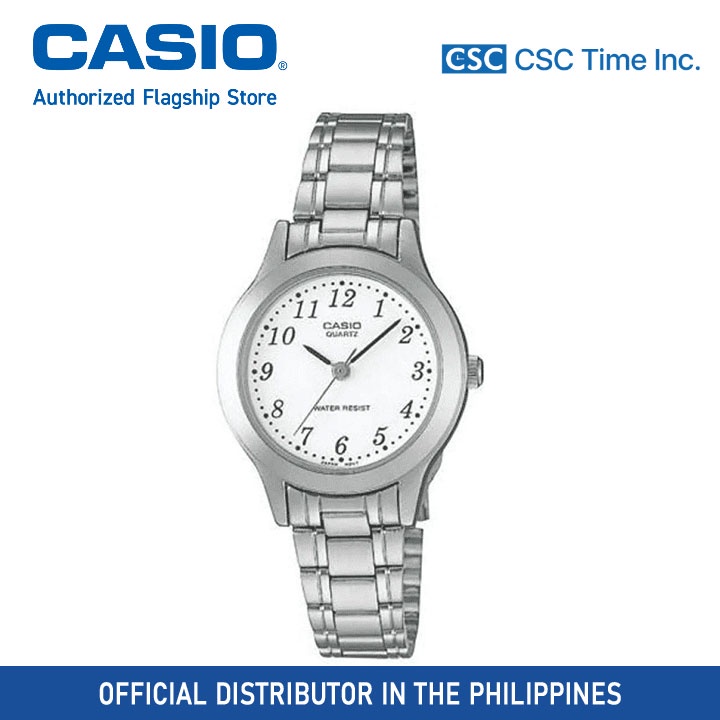 Casio (LTP-1128A-7BRDF) Silver Stainless Steel Strap Watch for Women ...