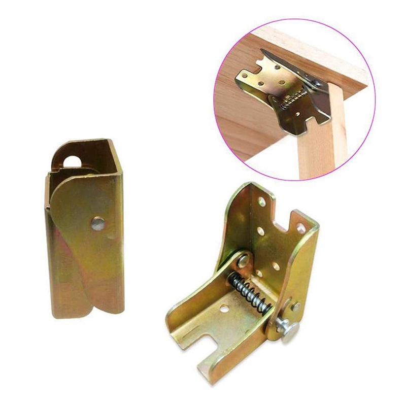 4 PCS 90 degree self-locking folding hinge bed table and chair board ...