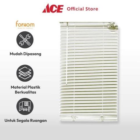 Ace - FORHOM VENETIAN BLINDS PVC Plastic Glass Window Roll BLINDS ...