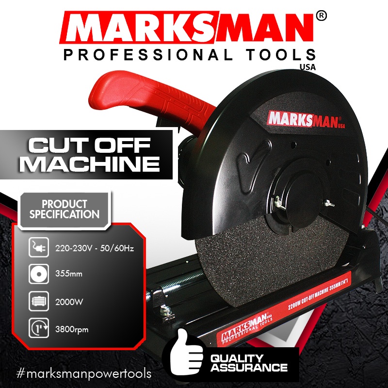 MARKSMAN Cut-off Machine 2000w 355mm | Shopee Philippines