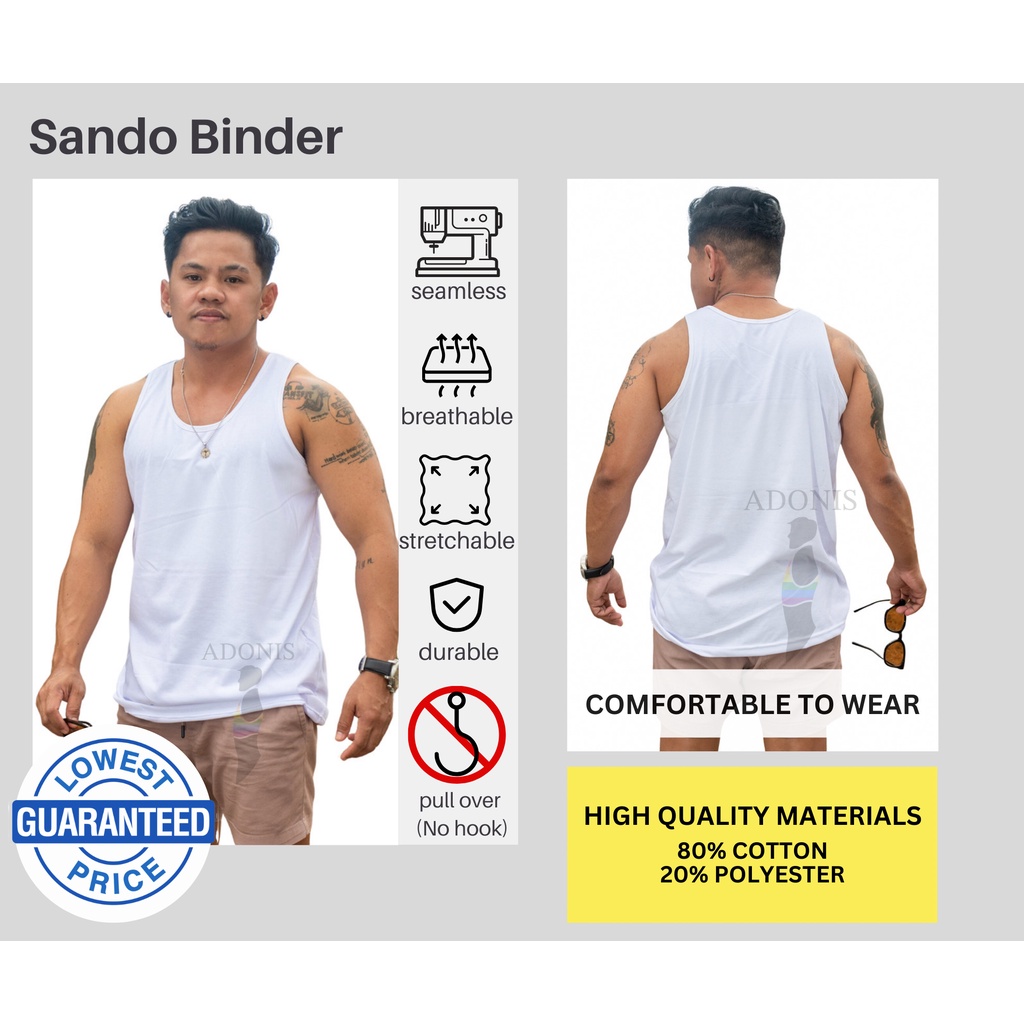 Adonis Sando Binder Pullover Front and Back Bandage | Shopee Philippines