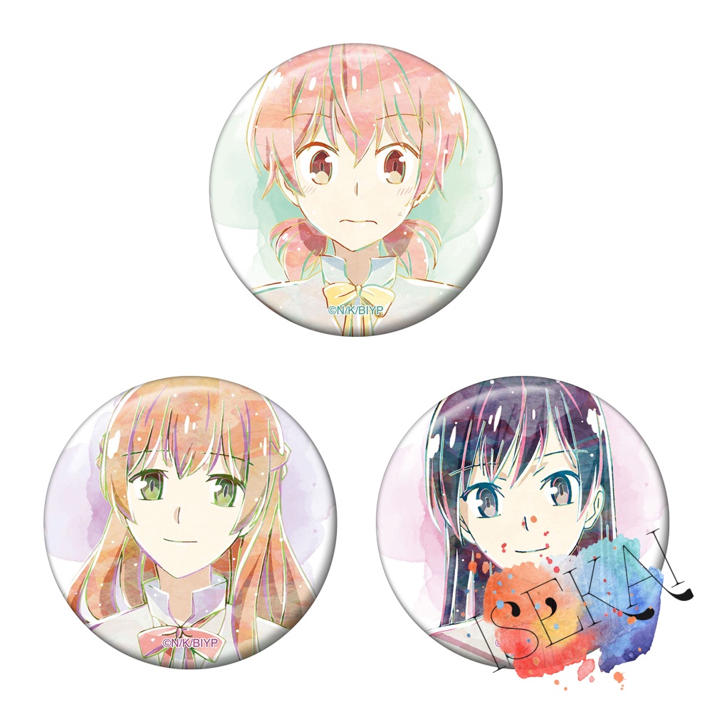 Bloom Into You Anime Badge Koito Yuu Nanami Touko Saeki Sayaka ...